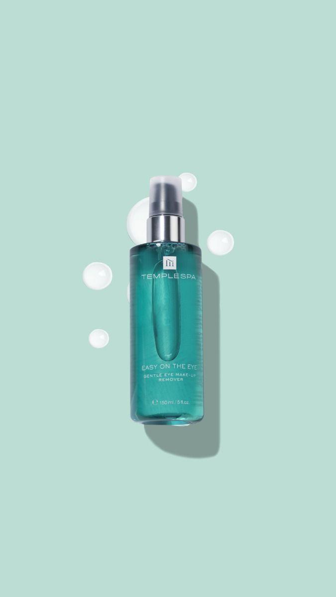 makeup remover on eye